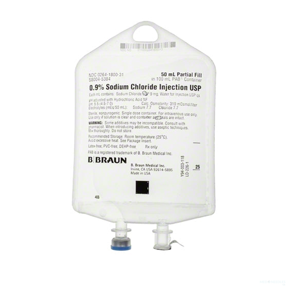0.9% Sodium Chloride Injection, USP | 50 mL Fill in 100 mL PAB ...