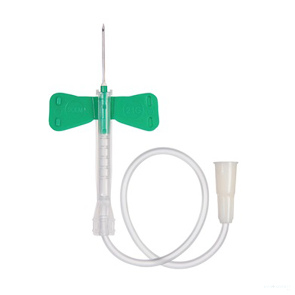 21G x 3/4" - SOL-CARE™ Safety Winged Infusion Infusion Set | 12" Tubin ...