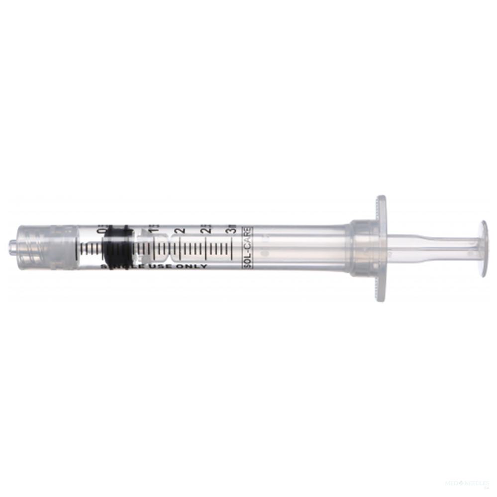 3mL - SOL-CARE™ 120006IM Luer Lock Retractable Syringe without Needle ...